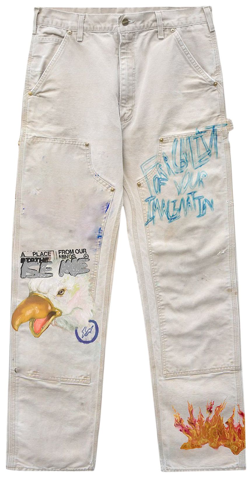 Buy Cactus Jack by Travis Scott For Fragment Painters Imagination Pant ...