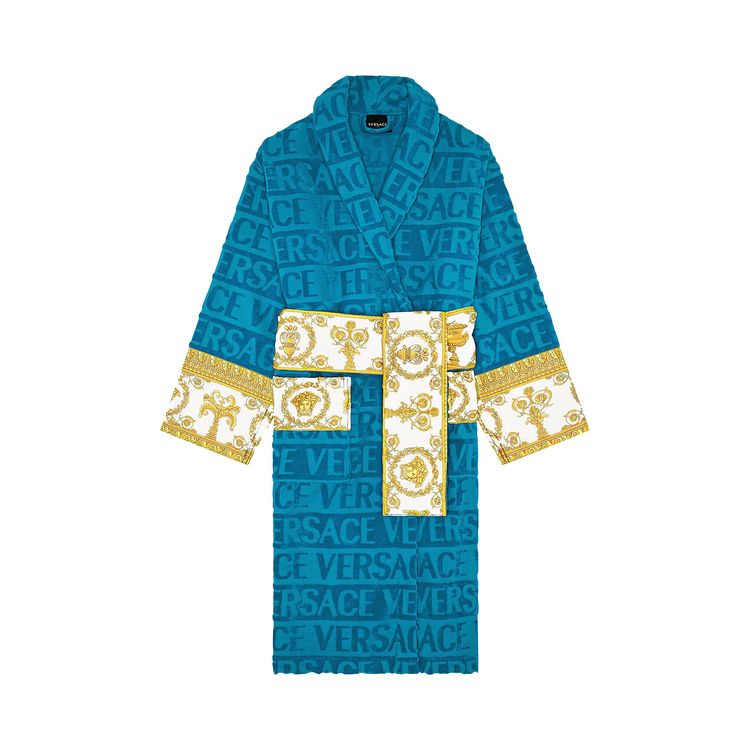 Buy Versace I Love Baroque Bathrobe 'Turquoise' - ZACJ00008 ZCOSP052 ...