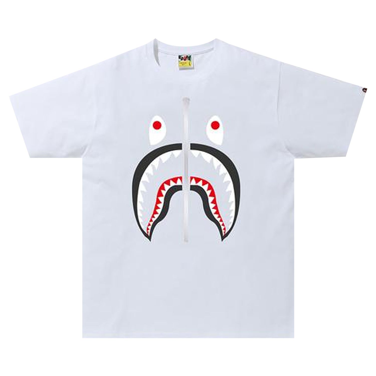 Buy BAPE Shark Tee 'White' - 1G80 110 001 WHITE | GOAT