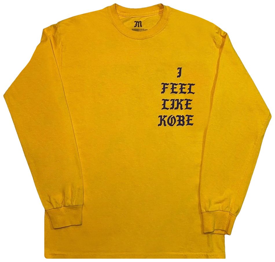 Buy Kanye West I Feel Like Kobe/Pablo Mamba Day T-Shirt 'Yellow' - 2076 ...