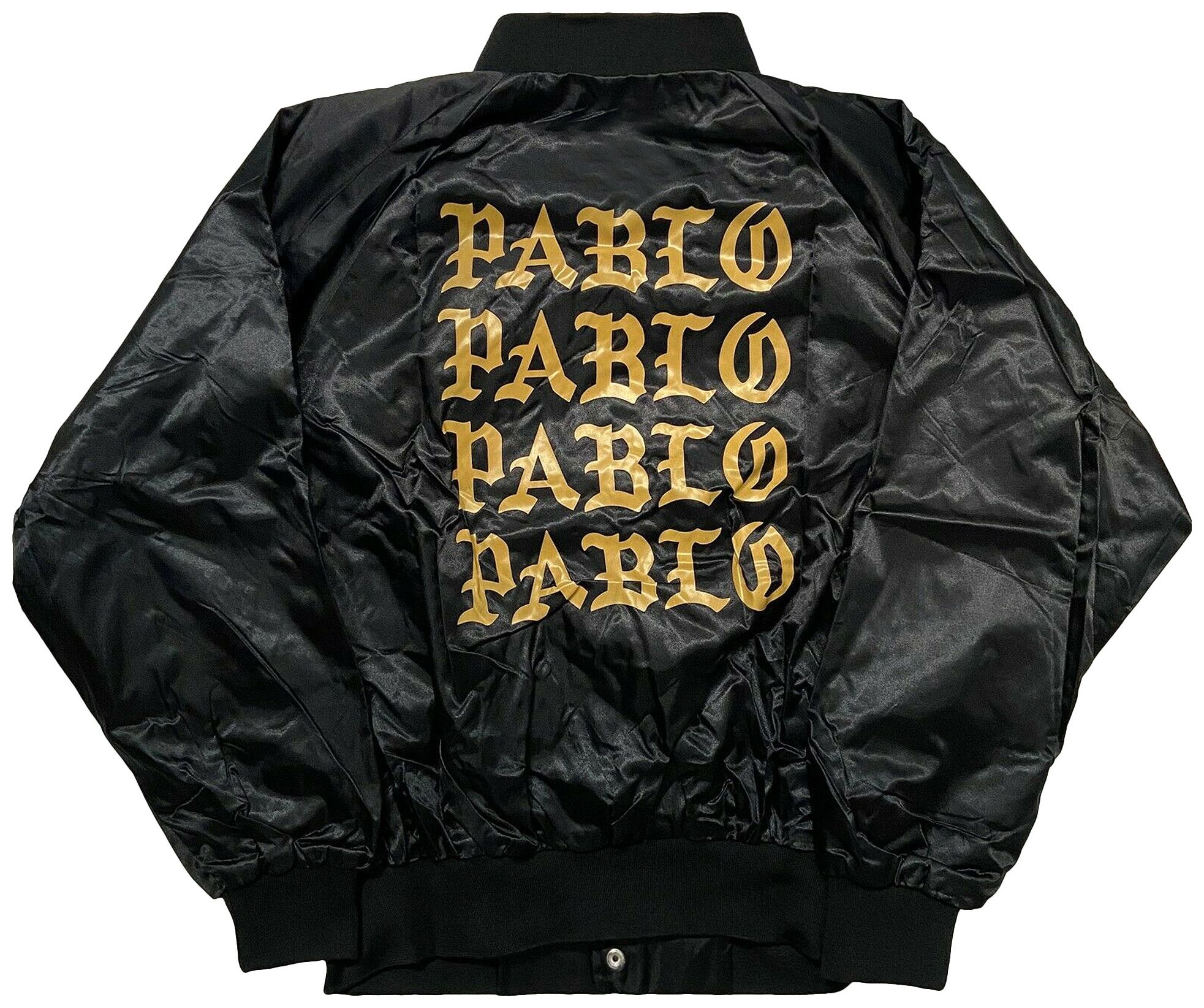 Buy Kanye West Pablo Pop-Up Satin Bomber Jacket 'Black' - 2076 ...