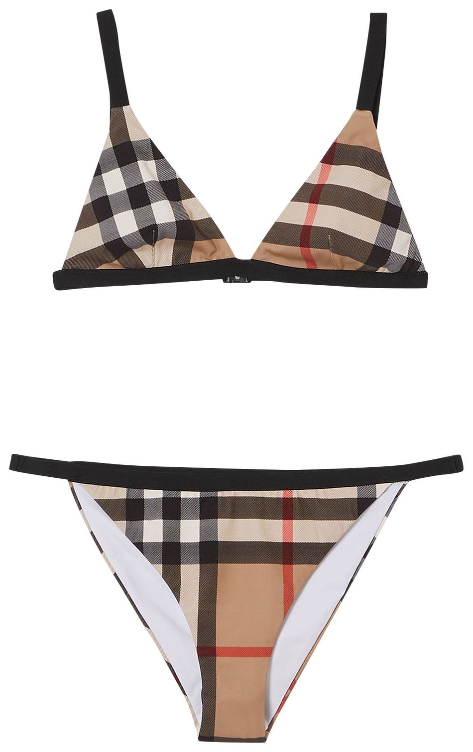Buy Burberry Vintage Check Triangle Bikini 'Archive Beige' - 8039197 | GOAT