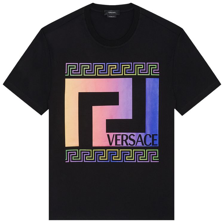 Buy Versace Greca T-Shirt 'Black' - 1001663 1A00929 2B070 | GOAT
