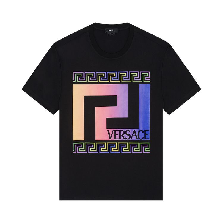 Buy Versace Greca T-Shirt 'Black' - 1001663 1A00929 2B070 | GOAT