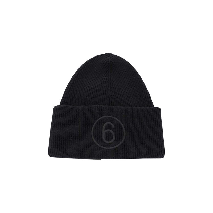 Buy MM6 Maison Margiela Logo Beanie 'Black' - S52TC0040 S17769 900 | GOAT