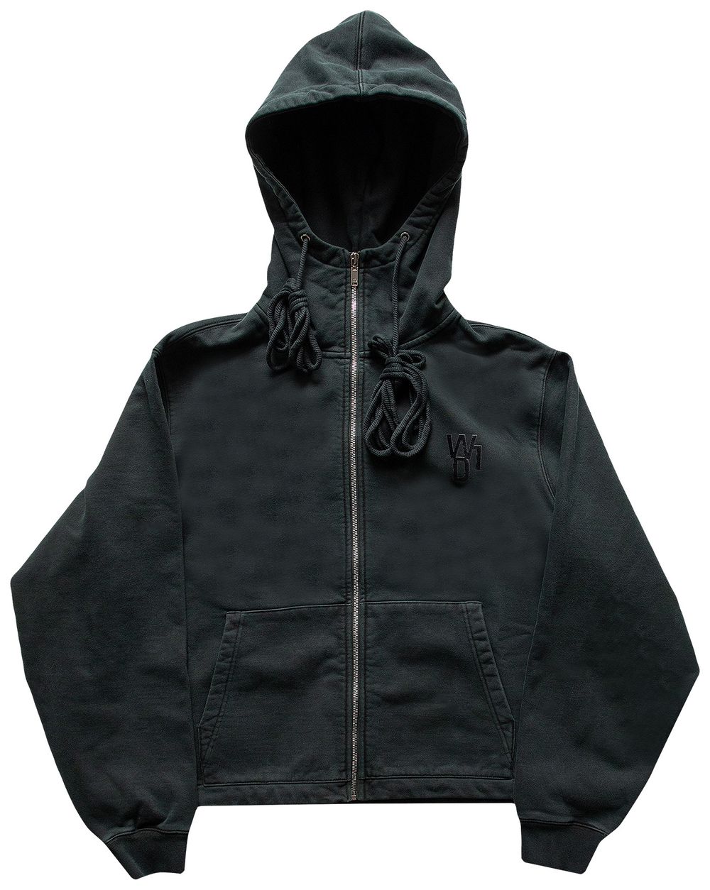 Buy We11done Horror Movie Zip-Up Hoodie 'Black' - WD TH9 20 140 U KK | GOAT