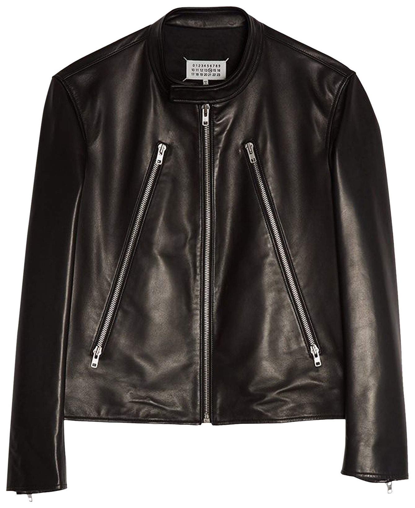 Buy Maison Margiela 5 Zipper Leather Jacket 'Black' - S50AM0489 SY1460 ...