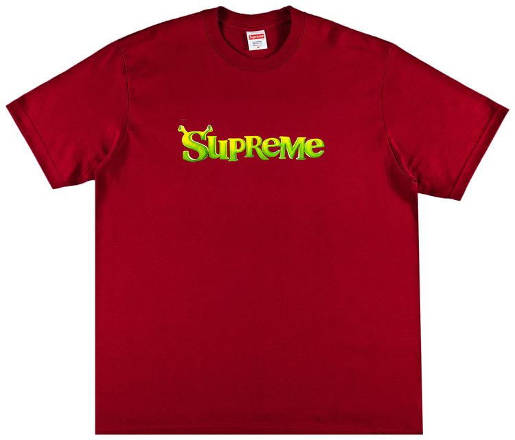 Buy Supreme Shrek Tee 'Cardinal' - FW21T35 CARDINAL | GOAT