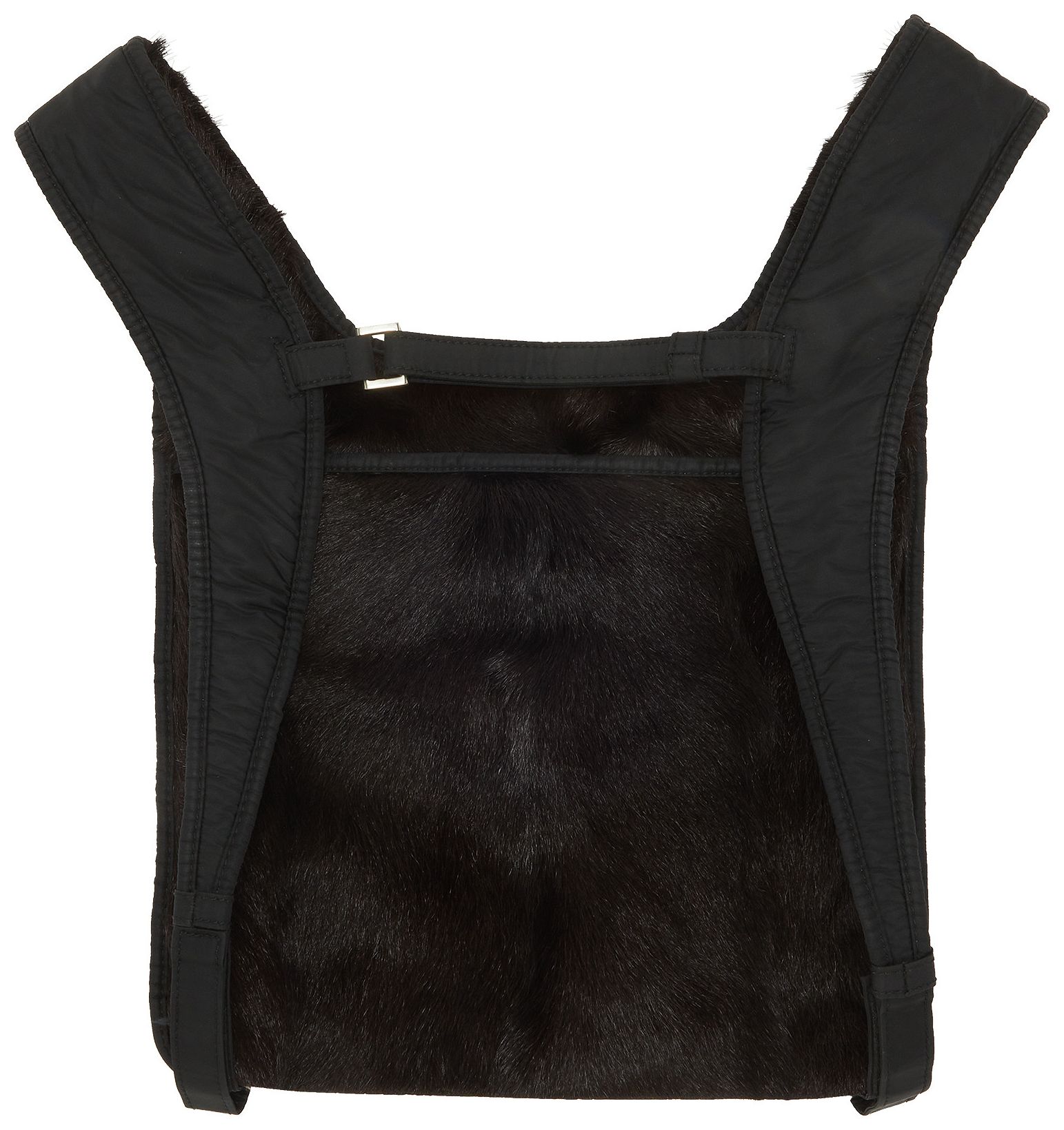 Buy Prada Reversible Goat Fur Chest Rig Bag 'Nero' - B9588 | GOAT