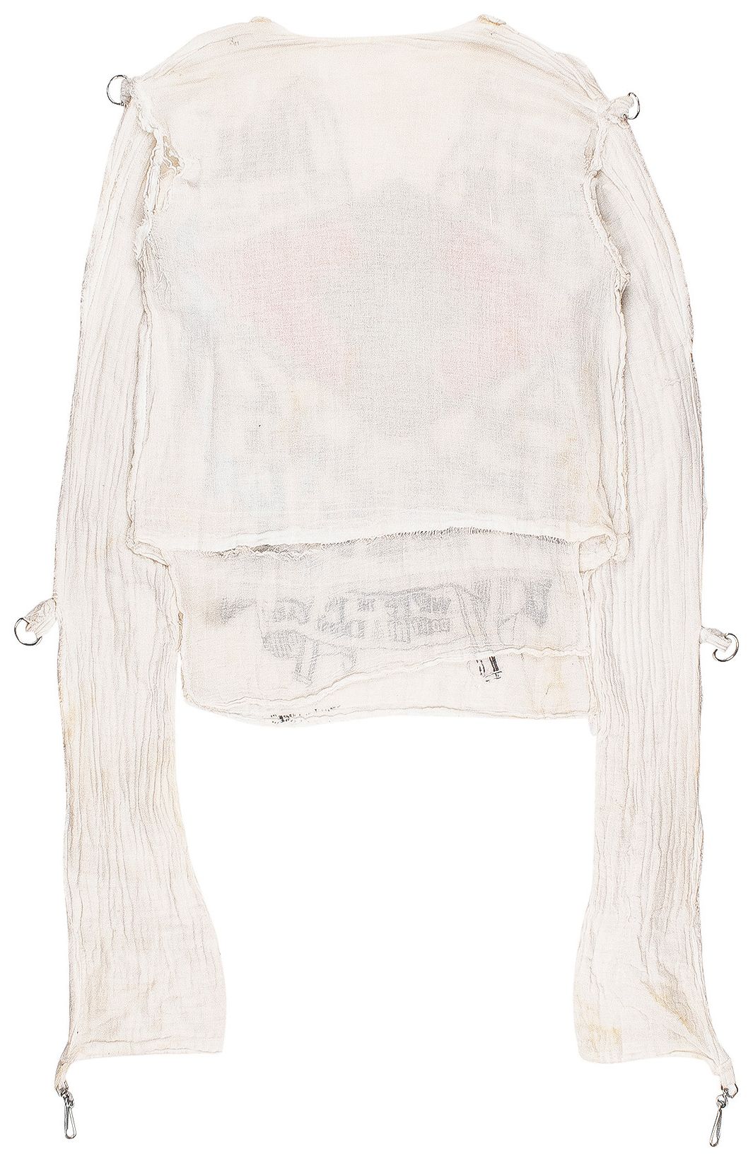 Buy Vintage Vivienne Westwood Original Punk Gang Muslin Shirt 'Cream ...