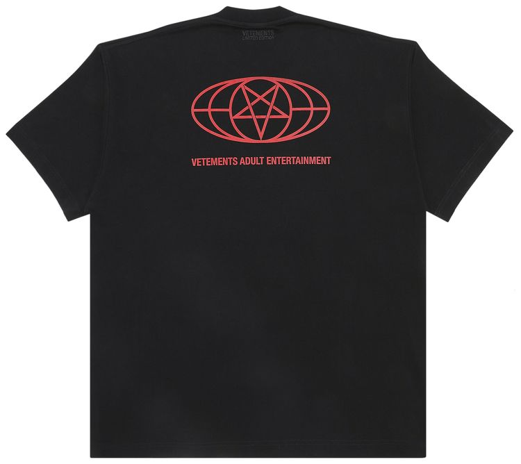 Buy Vetements 18+ Restricted T-Shirt 'Black' - UA52TR390B BLAC | GOAT