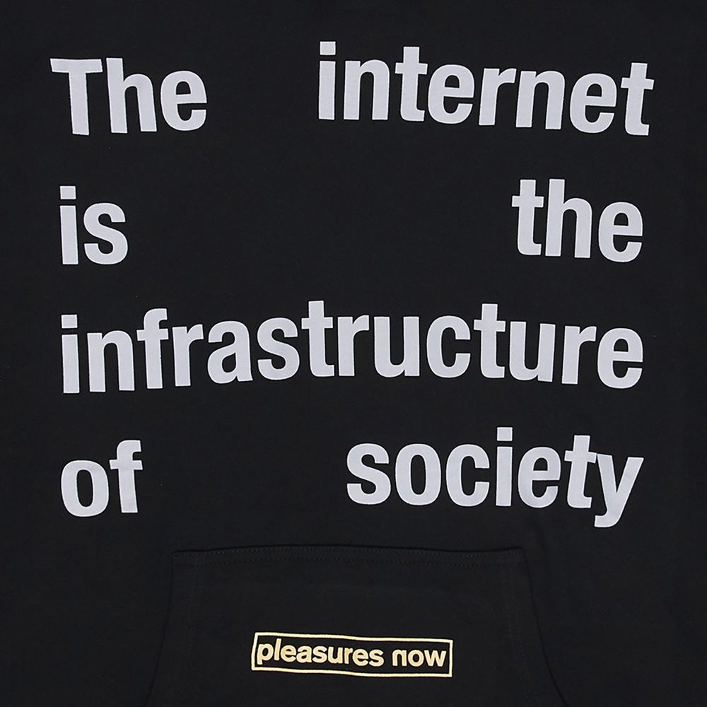 Buy Pleasures Internet Hoodie 'Black' - P21F050 BLAC | GOAT