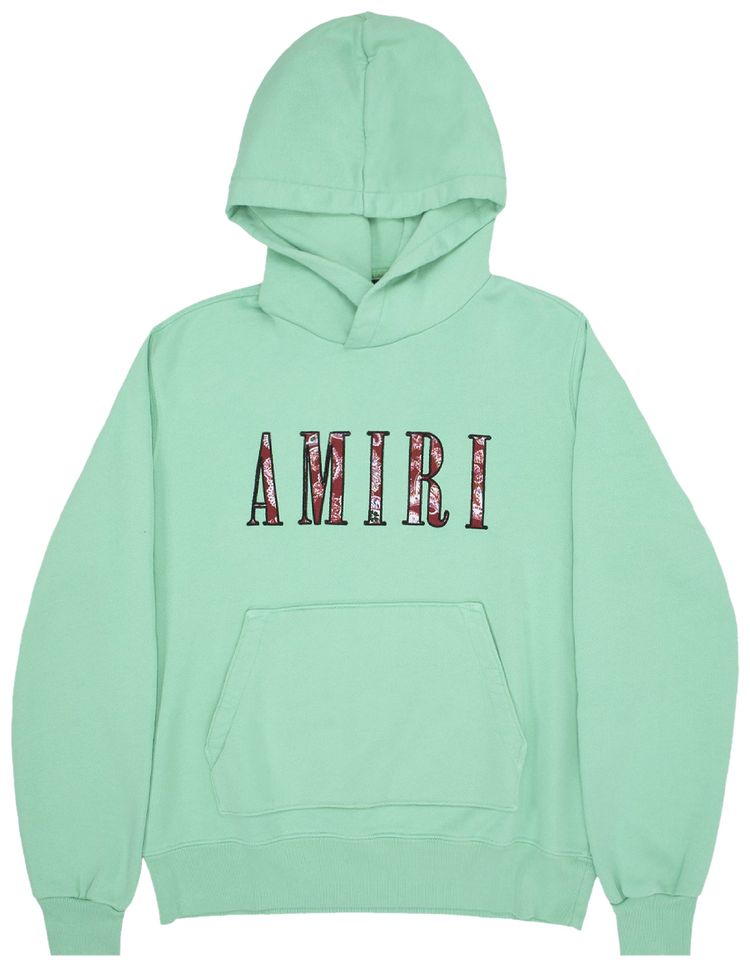 Buy Amiri Paisley Core Logo Hoodie 'Mint' - MJGH014 350 MINT | GOAT