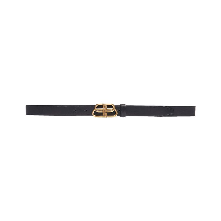 Buy Balenciaga BB Thin Belt 'Black' - 581690 1CH04 1000 | GOAT