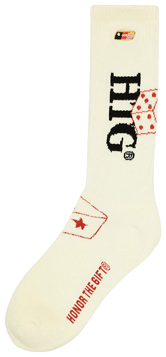 Buy Honor The Gift Lucky Seven Socks 'Bone' - HTG210381 BONE | GOAT
