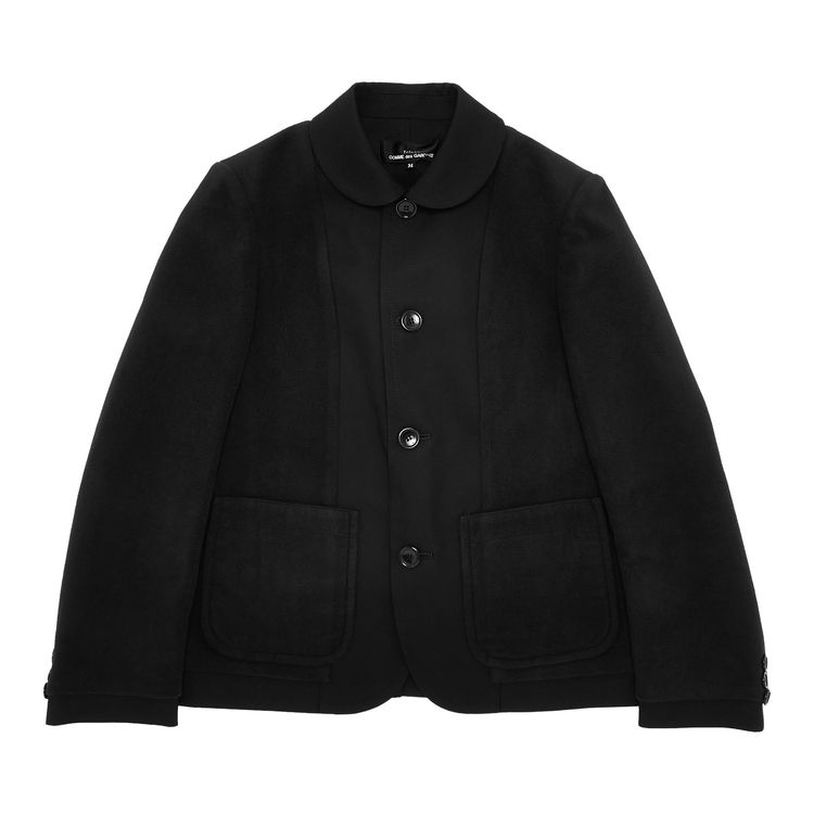 Buy Comme des Garçons Peter Pan Collar Jacket 'Black' - TH J016 051 ...