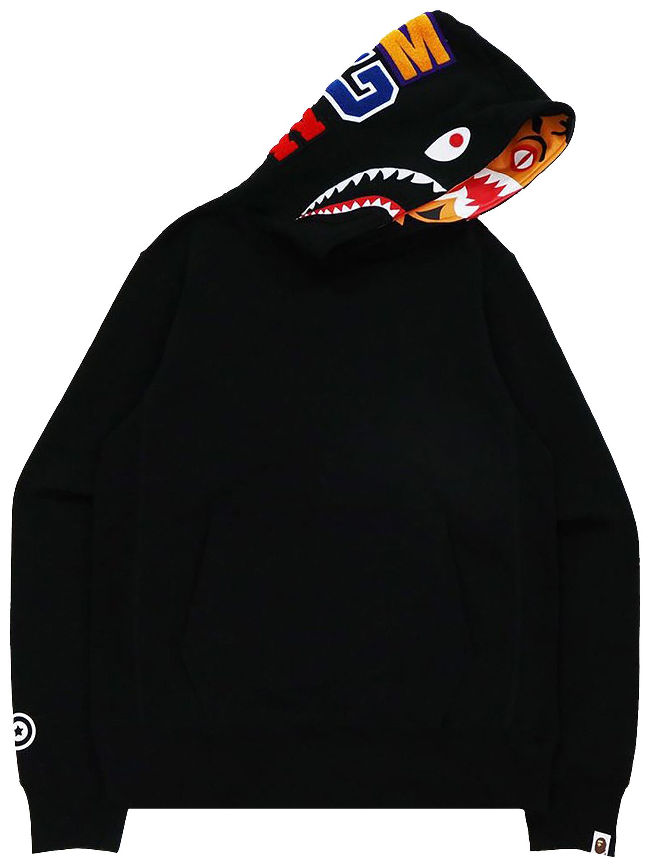 Buy BAPE Shark x Tiger Pullover Hoodie 'Black' - 1H80 114 005 BLACK | GOAT