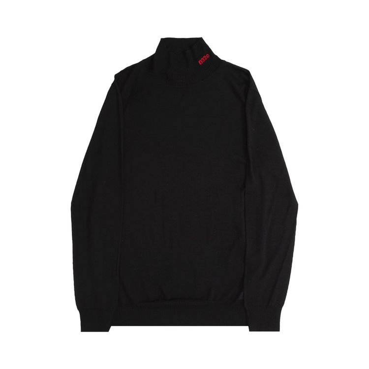 Buy 032C 032C Logo Turtleneck 'Black' - FW21 K 1050 BLAC | GOAT