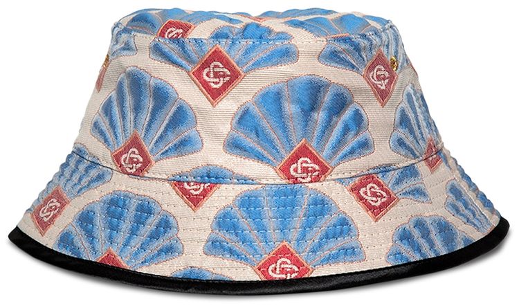Buy Casablanca Casa Shell Jacquard Bucket Hat 'Blue' - AF21 HAT 003 W ...