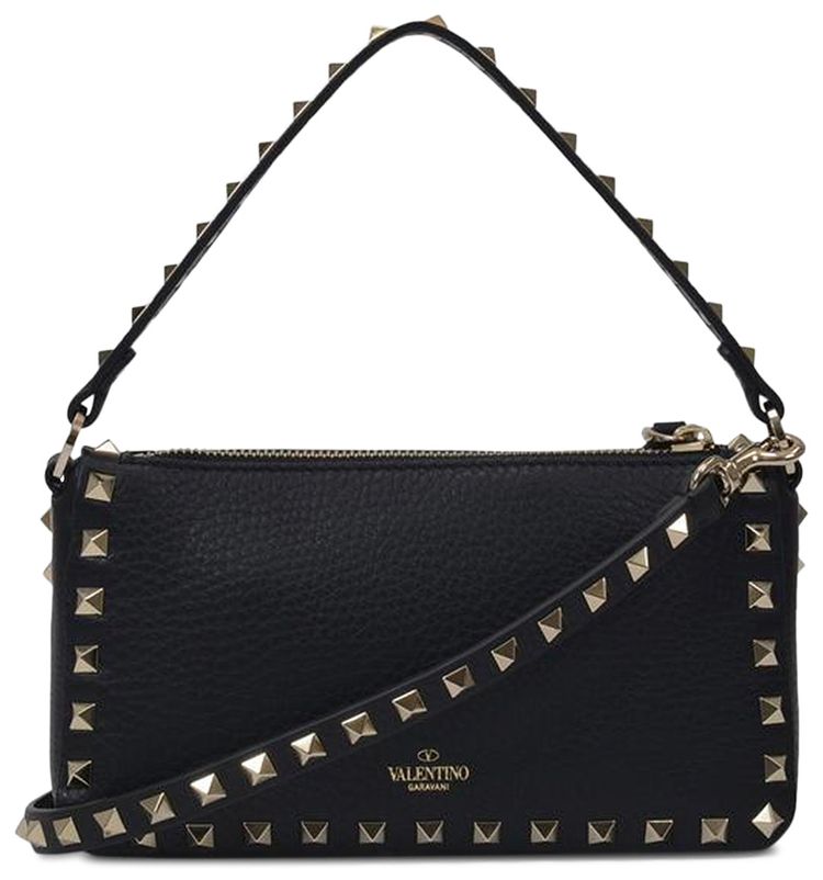 Buy Valentino Rockstud Small Leather Shoulder Bag 'Black' - WW2B0J47 ...