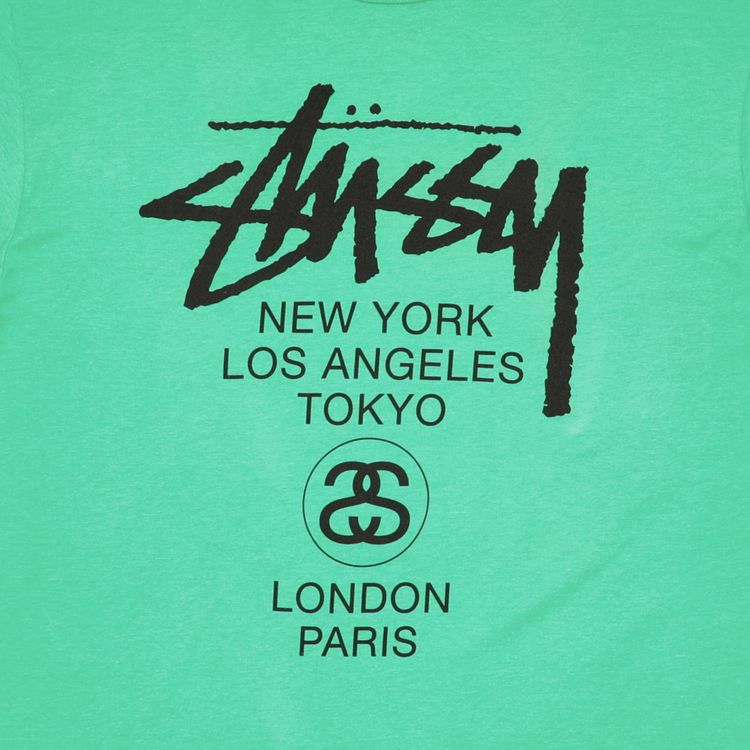 Buy Stussy World Tour Tee 'Kelly' - 1903053 KELL | GOAT