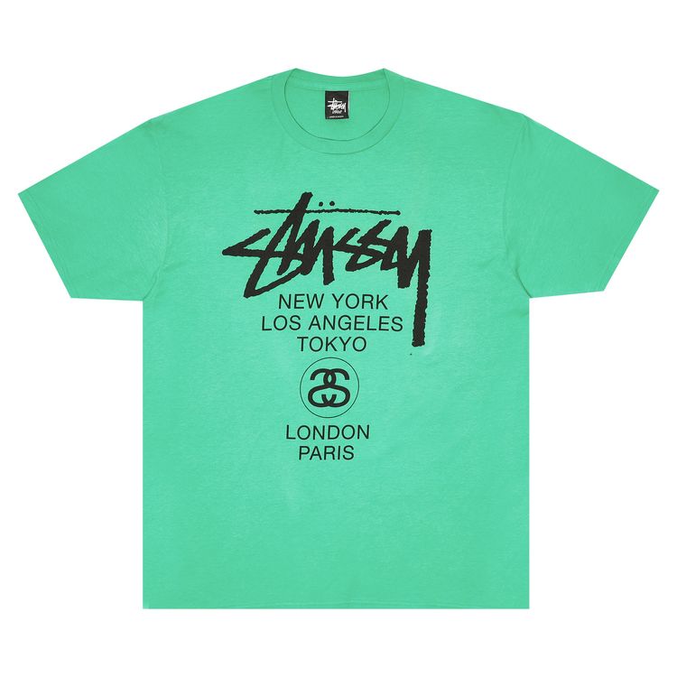 Buy Stussy World Tour Tee 'Kelly' - 1903053 KELL | GOAT