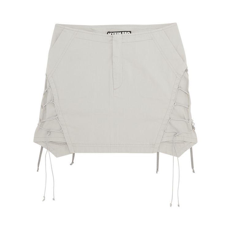 Buy Hyein Seo Laced Mini Skirt 'Light Grey' - FW21 SK2LG LIGH | GOAT