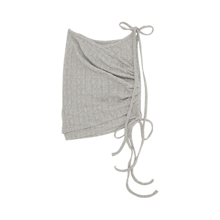 Buy Hyein Seo Wrap Shirring Skirt 'Grey' - FW21 SK3G GREY | GOAT