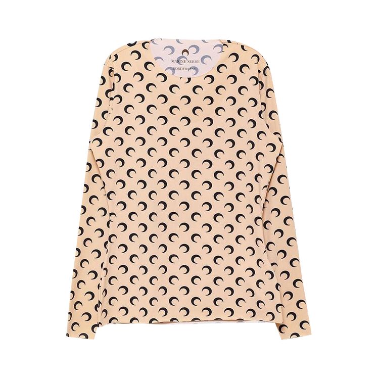 Buy Marine Serre Second Skin Moon Top Recycled 'All Over Moon Tan ...