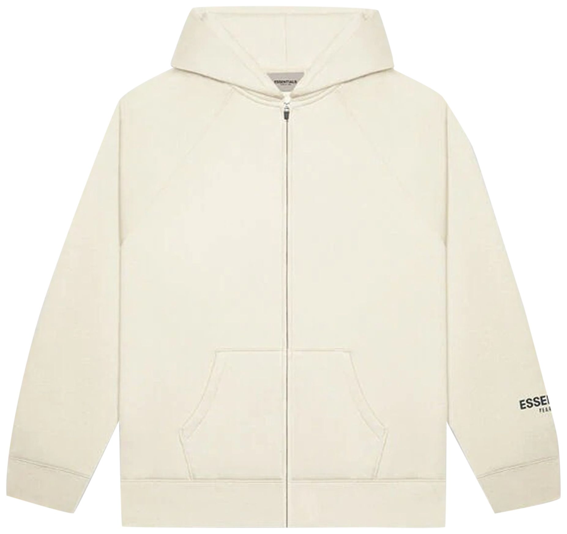 Buy Fear of God Essentials Full Zip Hoodie 'Cream' - 0192 25050 0185 ...