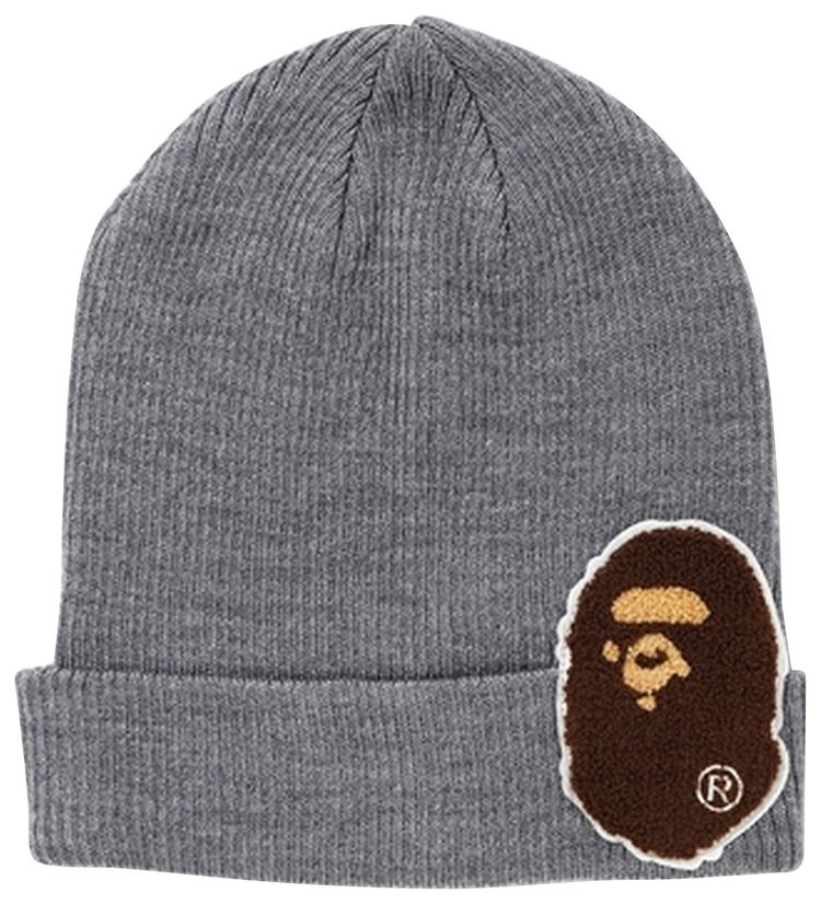 Buy BAPE Big Ape Head Knit Cap 'Grey' - 1G80 180 024 GREY | GOAT UK