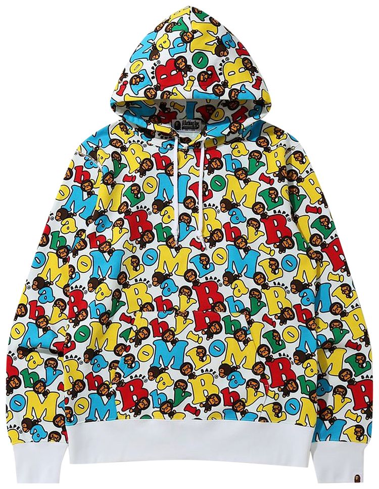 Buy BAPE Baby Milo Alphabet Pullover Hoodie 'Multicolor' - 2G80 114 017 MULTICOLOR | GOAT