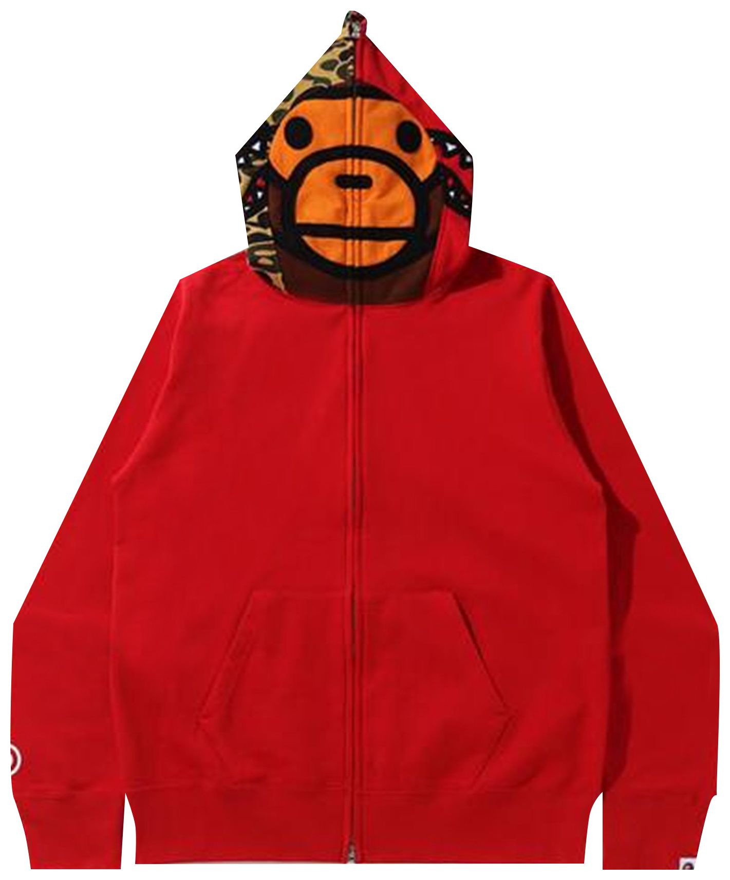 Buy BAPE Milo Shark Full Zip Hoodie 'Red' - 2H20 115 016 RED | GOAT