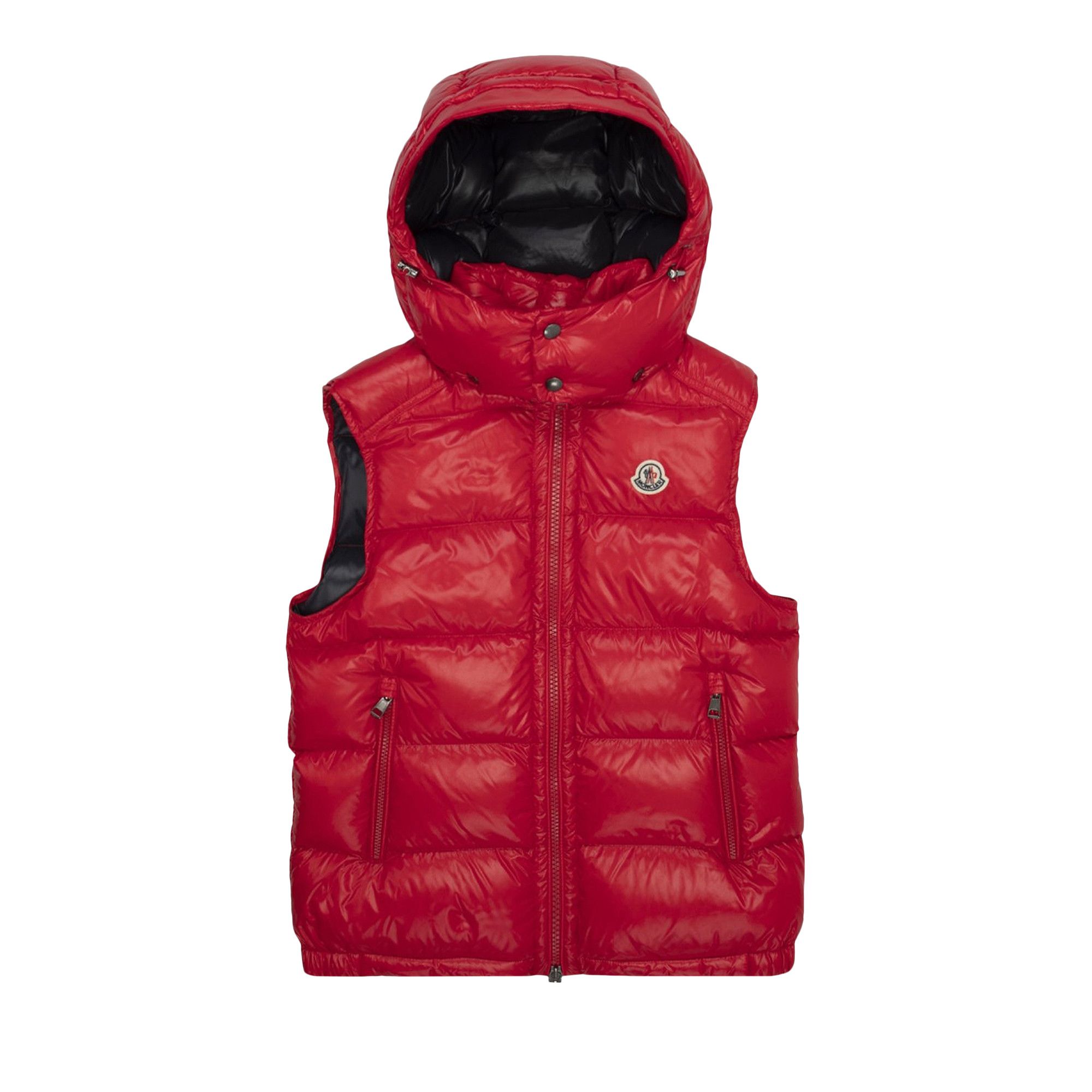 Buy Moncler Bormes Shiny Puffer Vest 'Red' - 1A001 52 68950 455 | GOAT