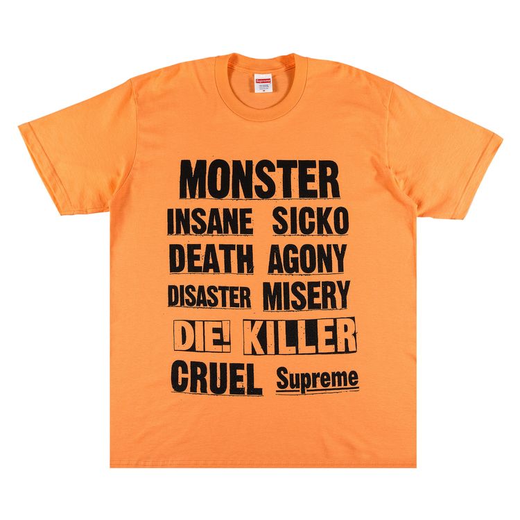 Buy Supreme Monster Tee 'Peach' - FW21T14 PEACH | GOAT
