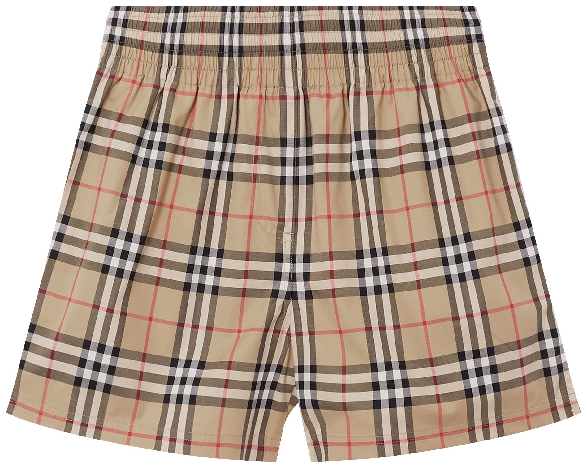 Buy Burberry Vintage Check Side Stripe Shorts 'Archive Beige' - 8040598 | GOAT