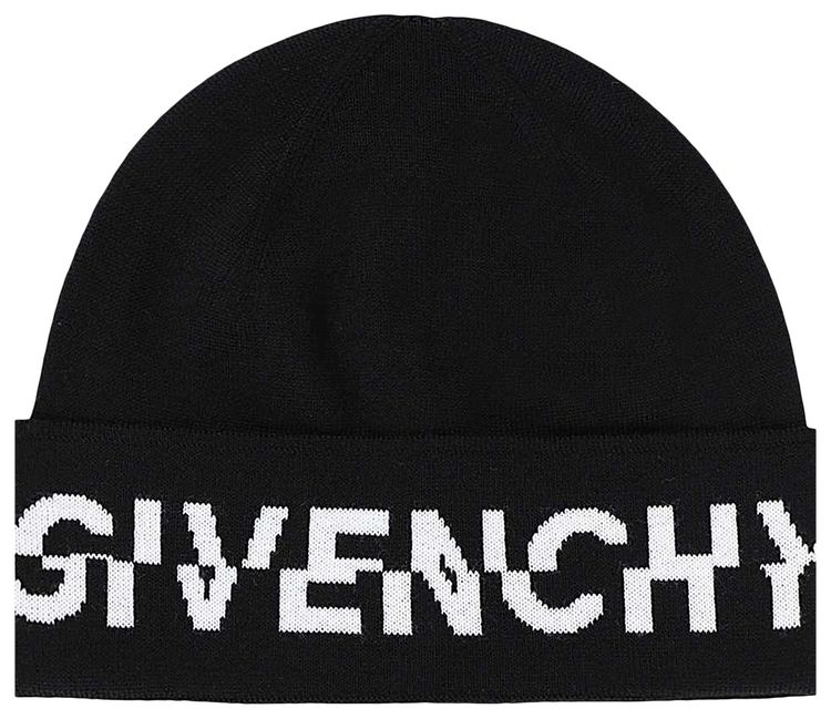 Buy Givenchy Logo Wool Beanie 'Black' - GVCAPP U1842 3 | GOAT
