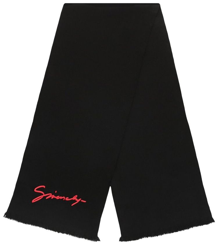 Buy Givenchy Signature Logo Scarf 'Black' - GV3518 J4560 1 | GOAT UK