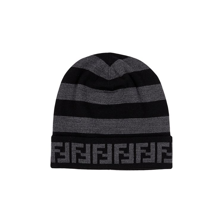 Buy Fendi FF Beanie 'Grey Black' - FXQ056 AH84 F13C0 | GOAT UK