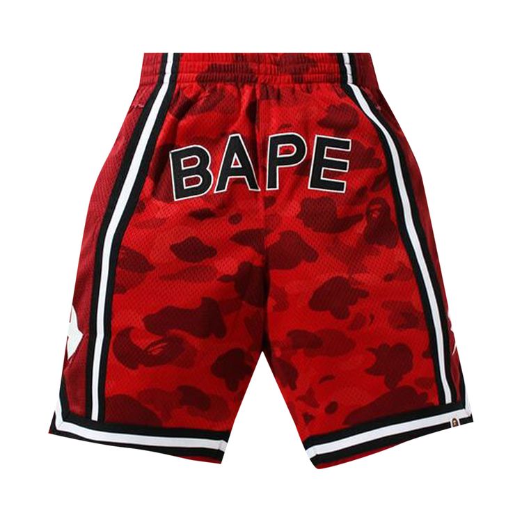 Buy BAPE Color Camo Wide Basketball Shorts 'Red' - 1H20 153 017 RED ...