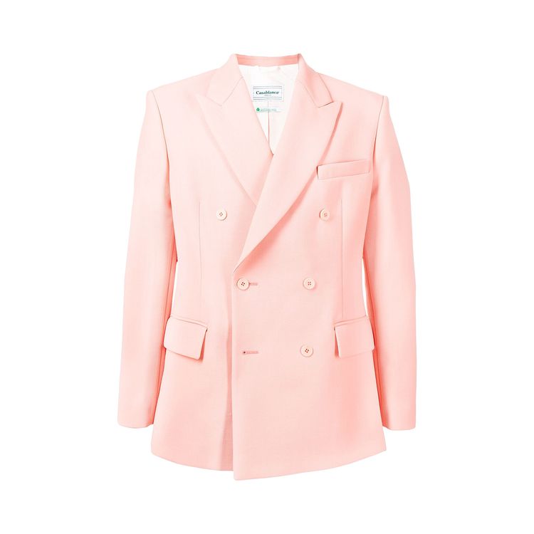 Buy Casablanca Aristotle Double Breasted Suit Jacket 'Pink' - MF21 JK ...