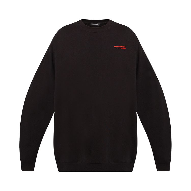 Buy Raf Simons Synchronicity Oversized Crewneck Sweater 'Black' - 212 ...