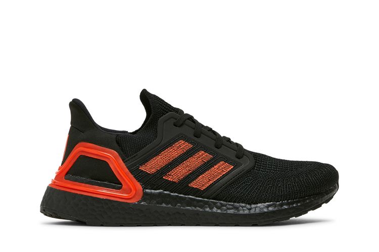 Buy Adidas UltraBoost 20 'Black Solar Red' - EG0698 | GOAT