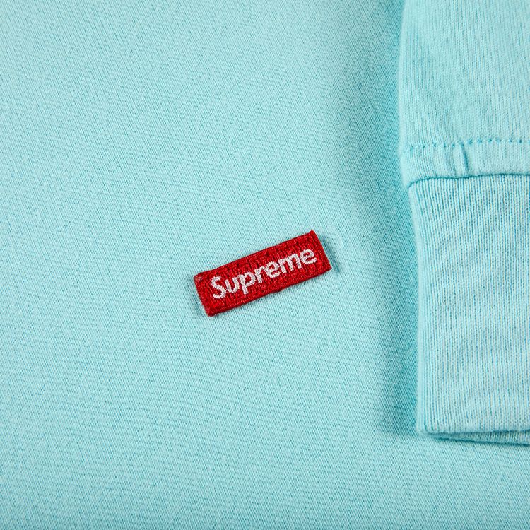 Buy Supreme Small Box Long-Sleeve Tee 'Cyan' - FW21KN31 CYAN | GOAT UK