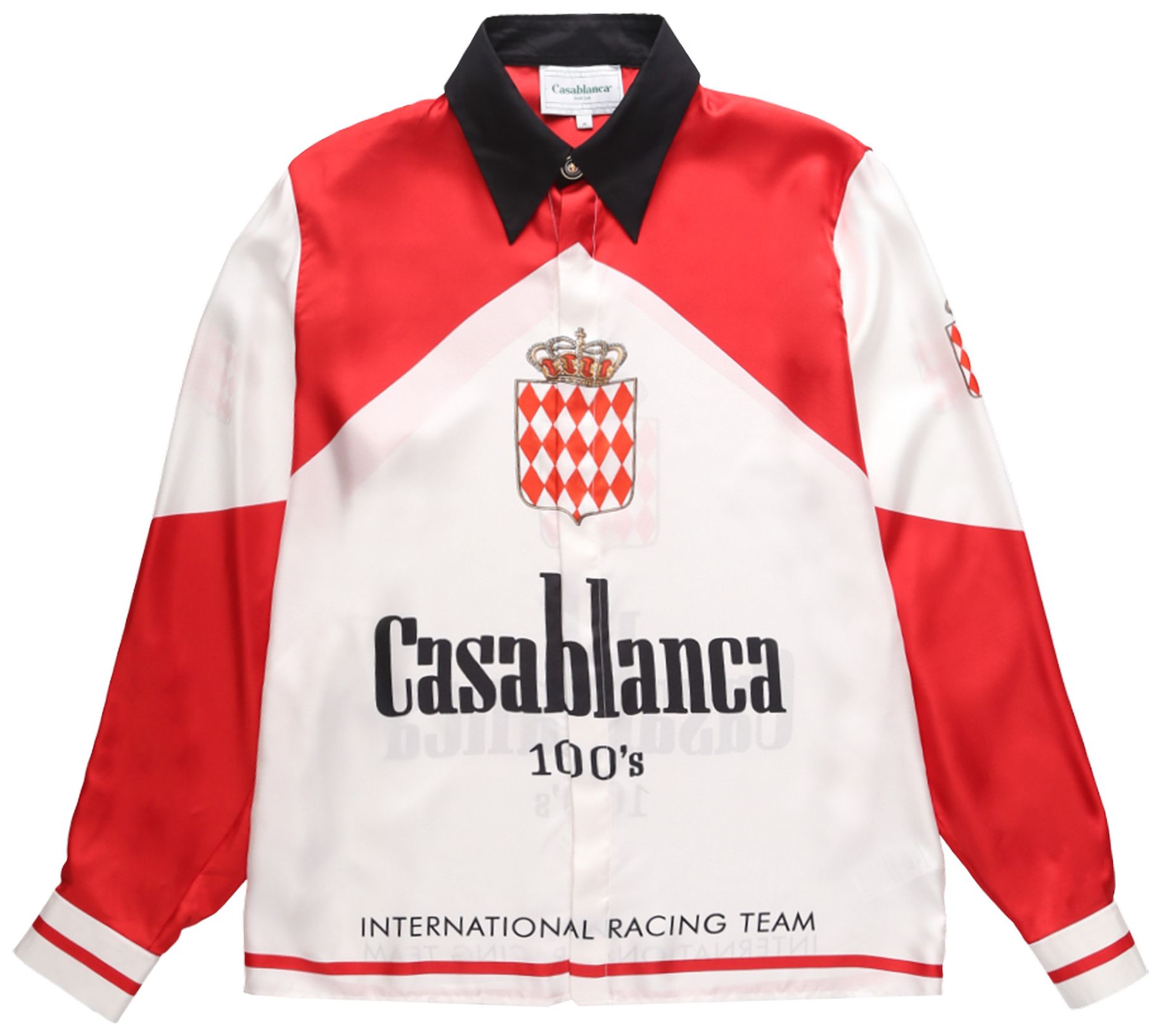 Buy Casablanca Printed Silk Twill Shirt 'Casablanca 100's' - MF21 SH ...