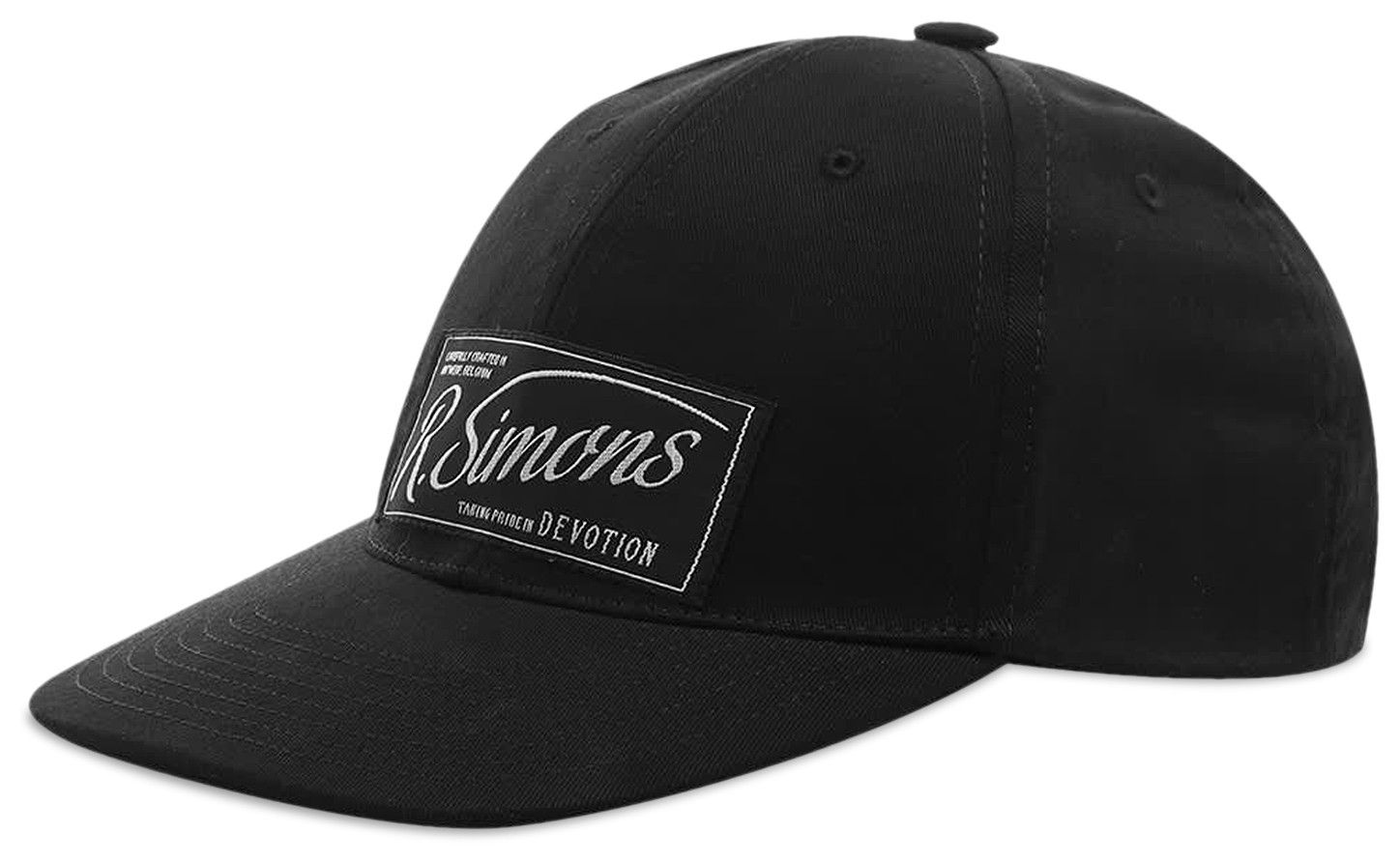 Buy Raf Simons Logo Patch Baseball Hat 'Black' - 212 936 0099 | GOAT