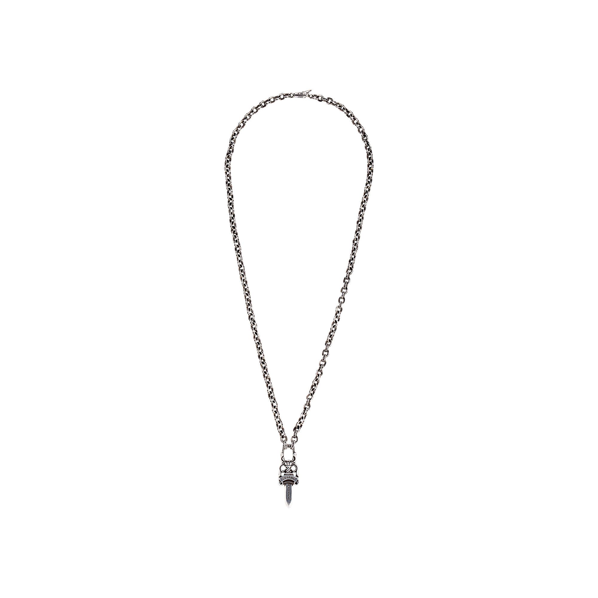 Buy Chrome Hearts Big Double Dagger Pendant And Chain 'Silver' - 1383 ...