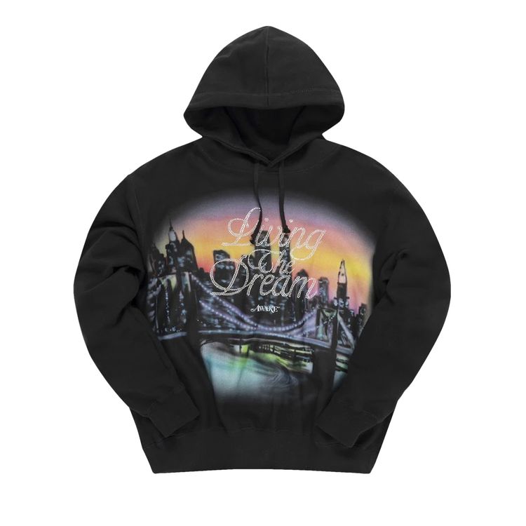 Buy Awake NY Living The Dream Hoodie 'Black' - AWK FW21 HD002 BLAC ...