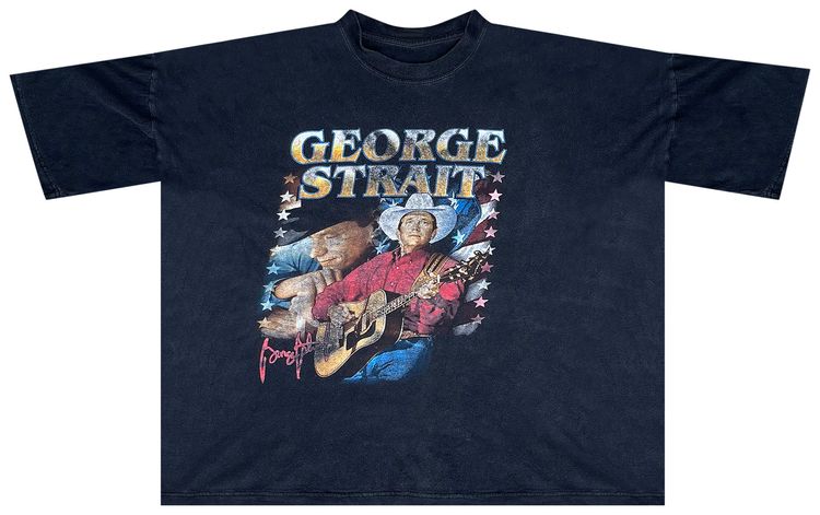 Buy Vintage George Strait Tour Tee 'Black' - 2903 100000103v1gs blac | GOAT