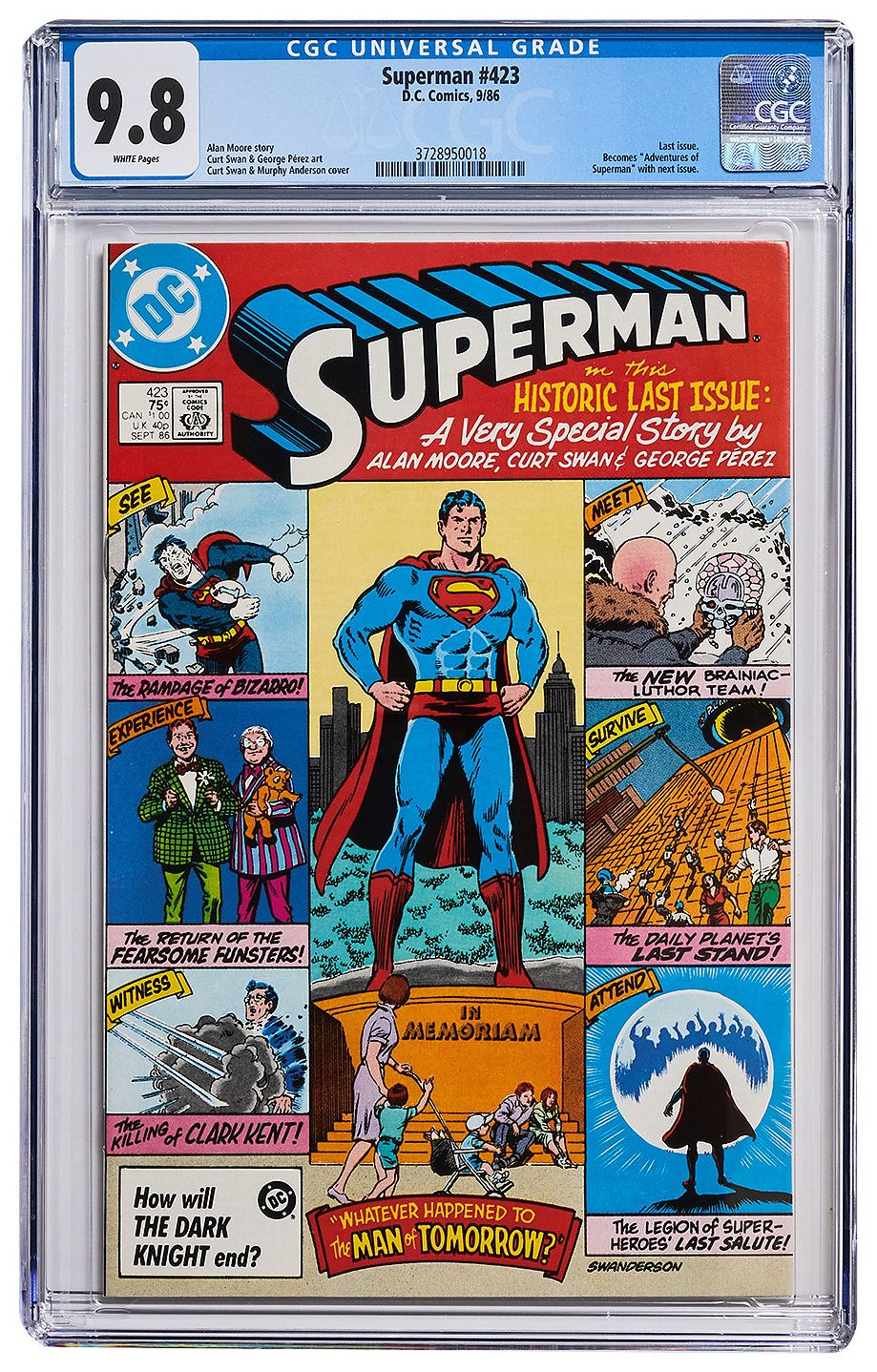 Buy DC Comics Superman The Historic Last Issue Issue #423 'Multicolor ...